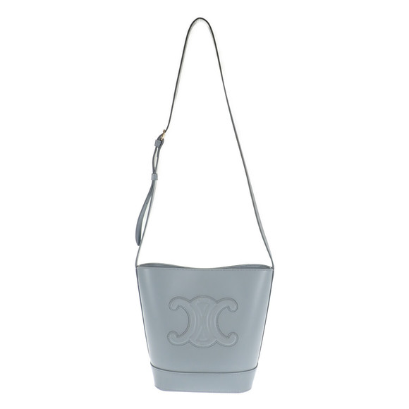 Celine | Bags | Celine Bucket Ice Bag Triomphe Shoulder Blue Small ...